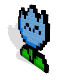 Minecraft Pixel Art Mario Ice Flower
